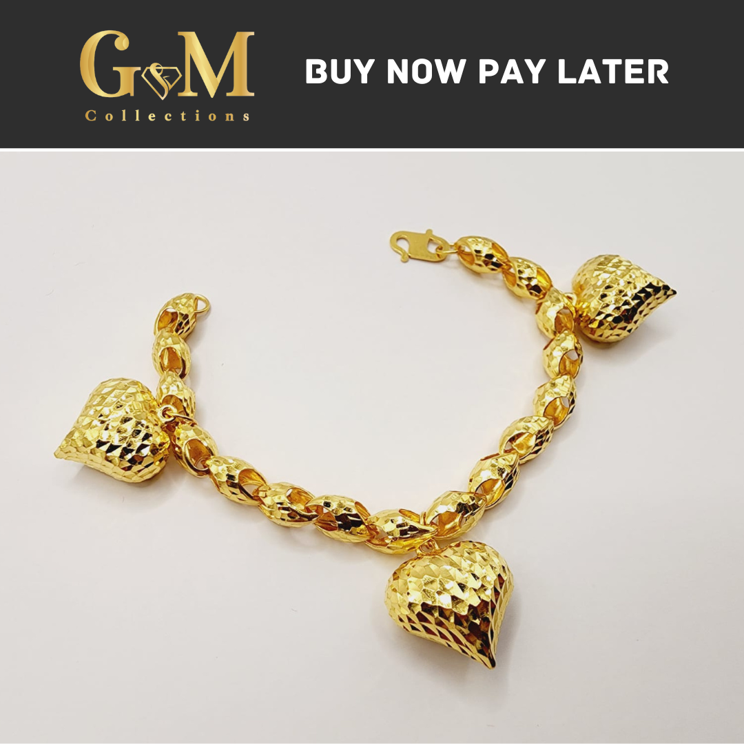 916 Gold Love Siput Bracelet – G&M Collections Pte Ltd