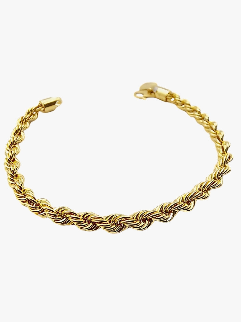 916 Gold Rope Bracelet – G&M Collections Pte Ltd